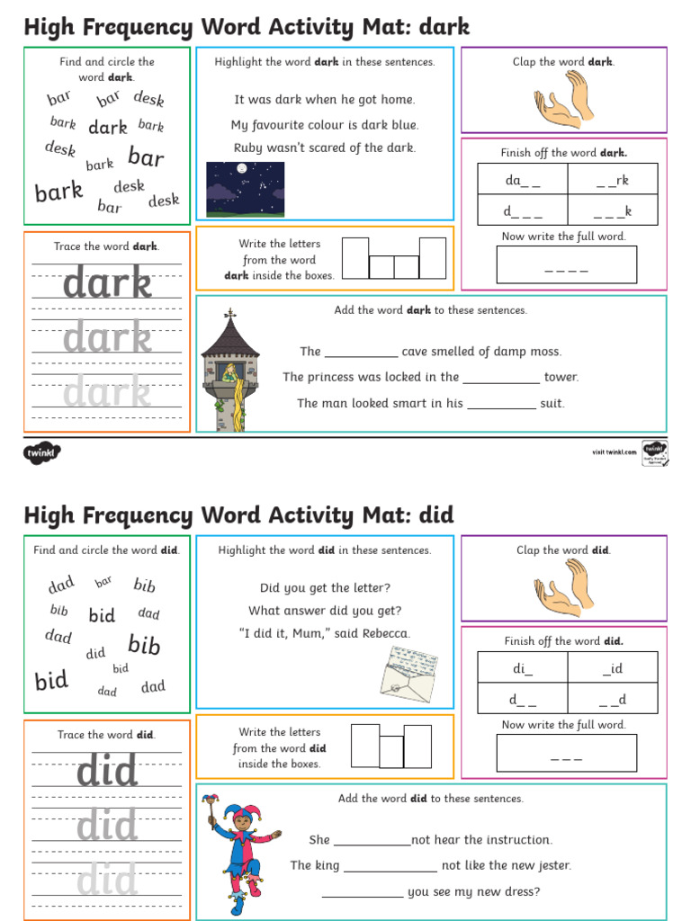 D - Next 200 High Frequency Words | PDF