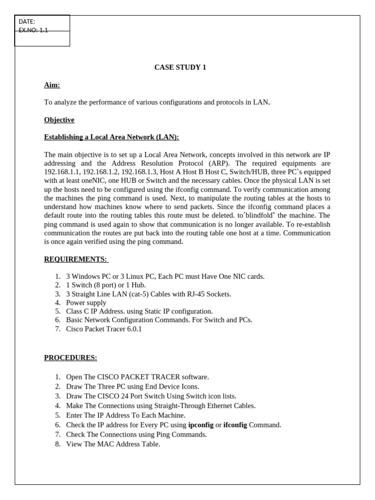 CP7112-Network Design lab manual download | PDF | Computer Network ...