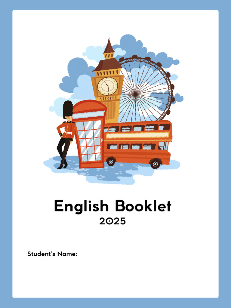English Booklet 2025 Overview | PDF