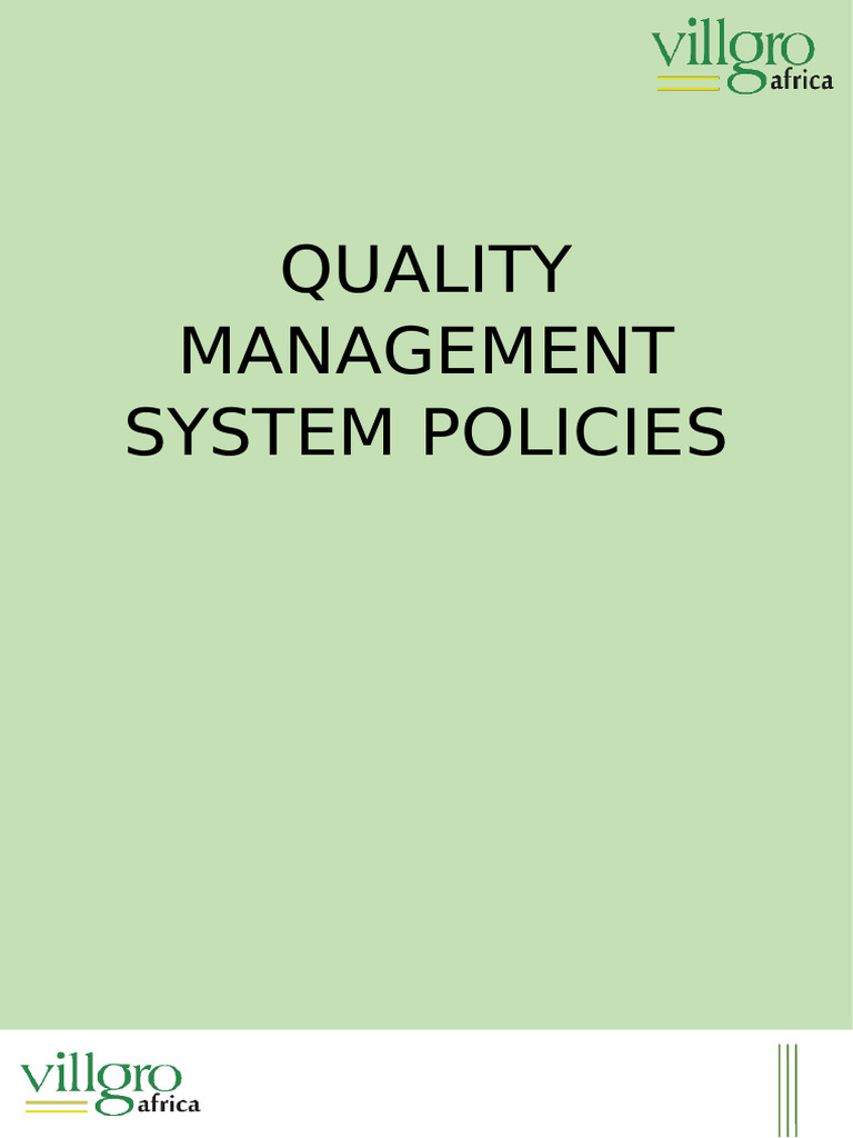 Quality Policy Document | PDF