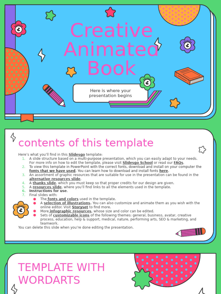 Creative Animated Book XL by Slidesgo | PDF | Planets | Planets In ...