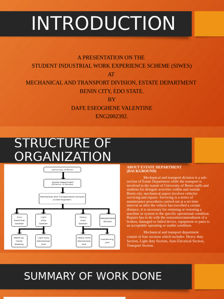 Slide Presentation Dafe Valentine (Eng2002392) | PDF | Engines ...