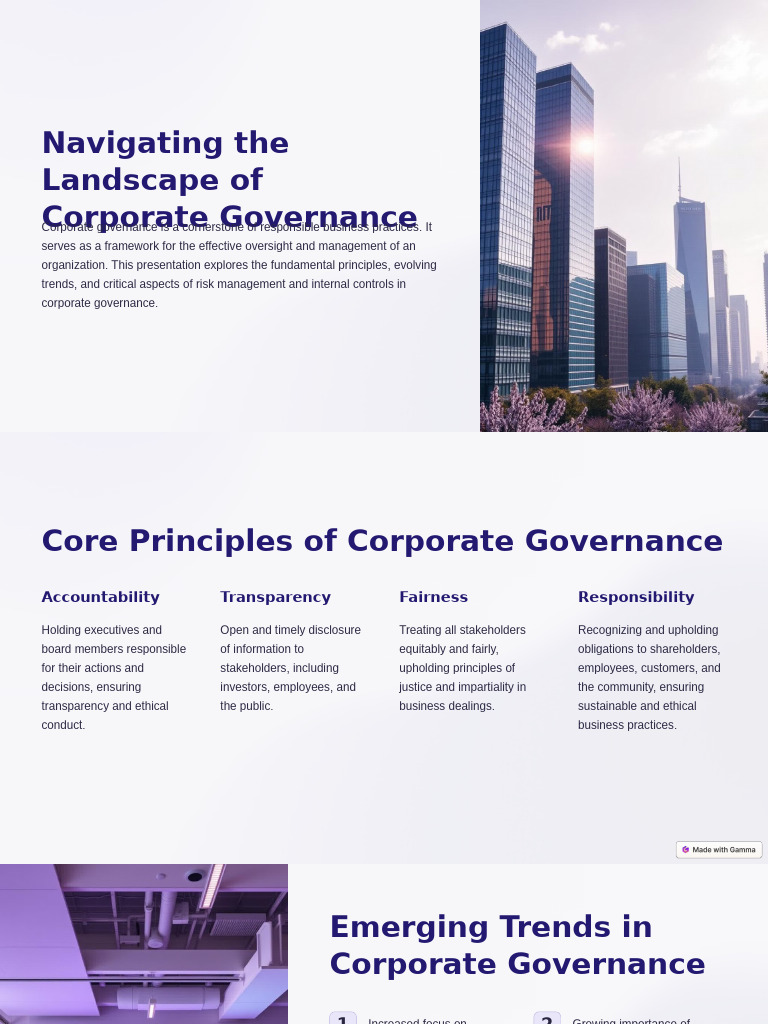 Navigating The Landscape of Corporate Governance | PDF | Governance ...