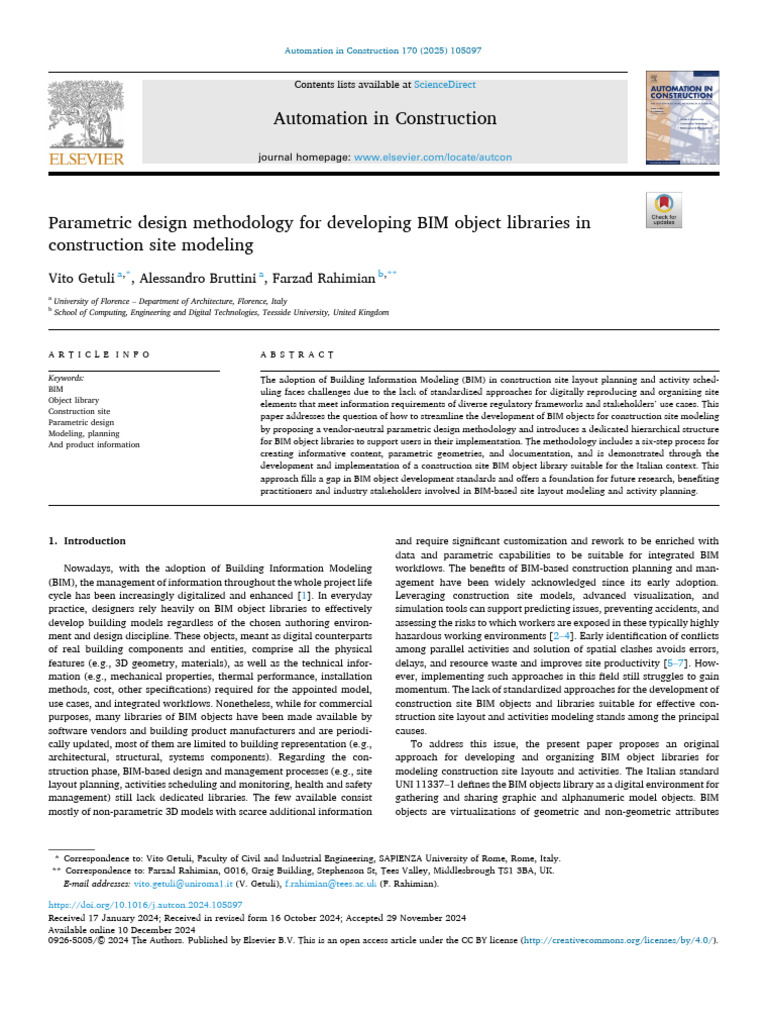 Parametric-design-methodology-for-developing-BIM-object_2025_Automation-in-C | PDF | Building ...