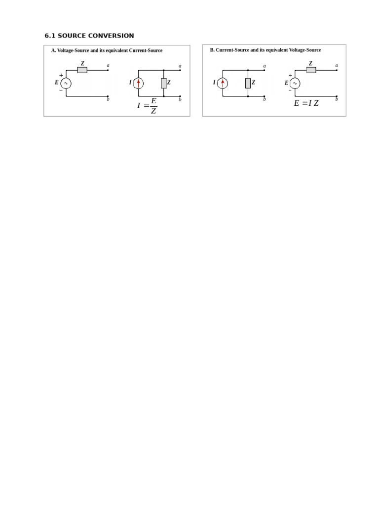 6.1 Networks Source Conversion | PDF