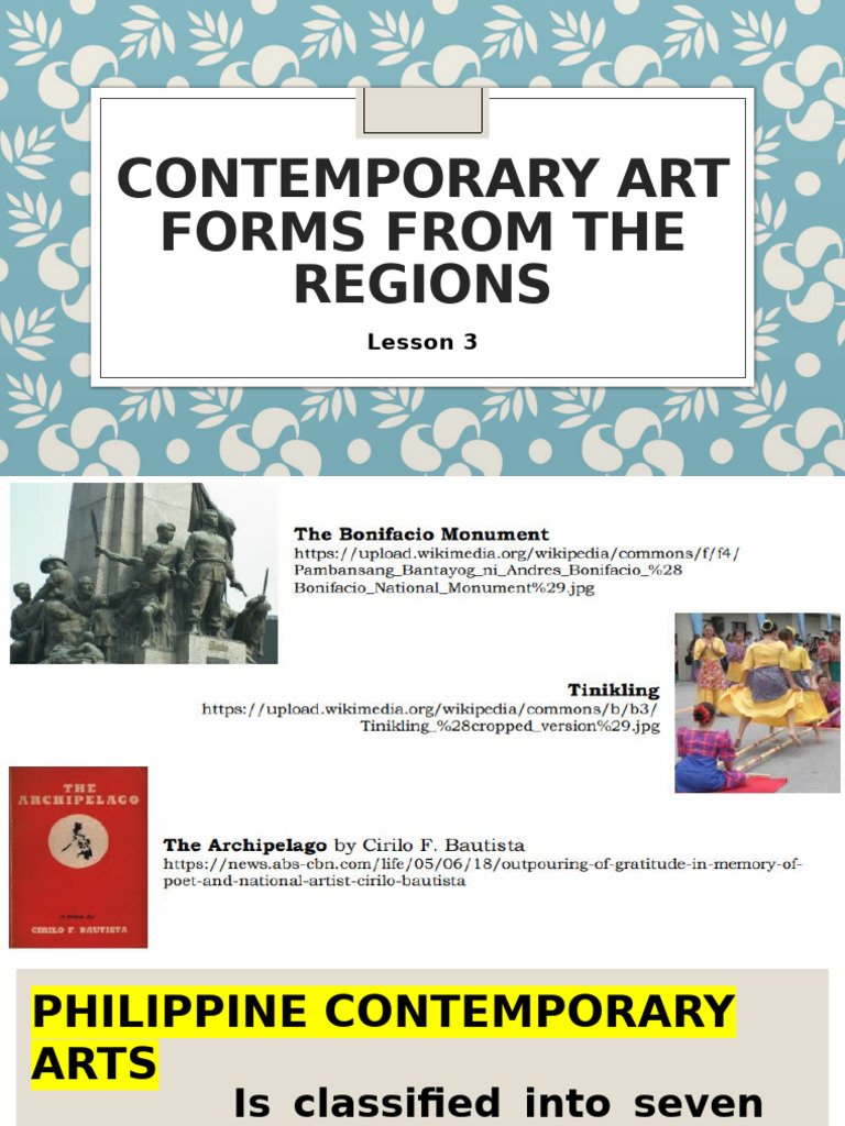Philippine Contemporary Art Forms | PDF | Paintings | Philippines