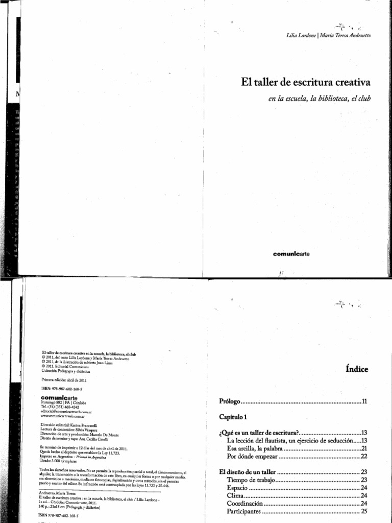 A Andruetto L Lardone El Taller de Escritura Creativa | PDF