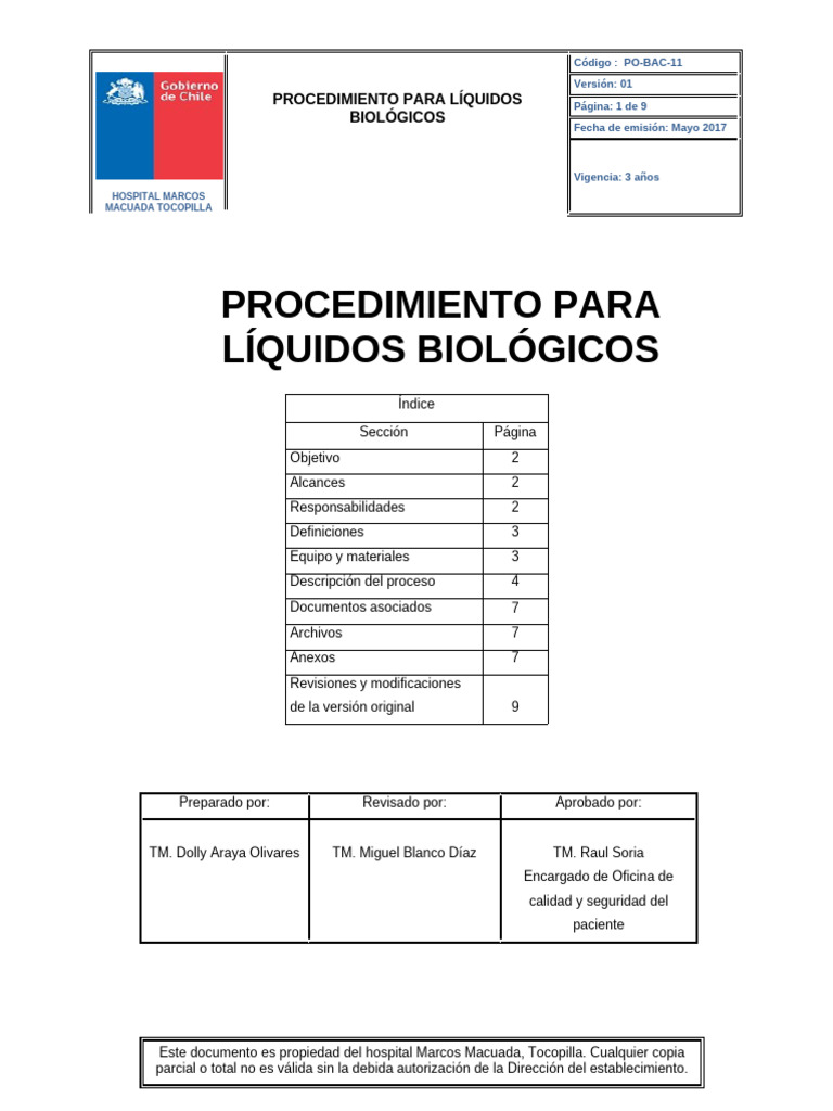 Manual Liquidos Biológicos Listoo | PDF | Tinción | Fluido cerebroespinal