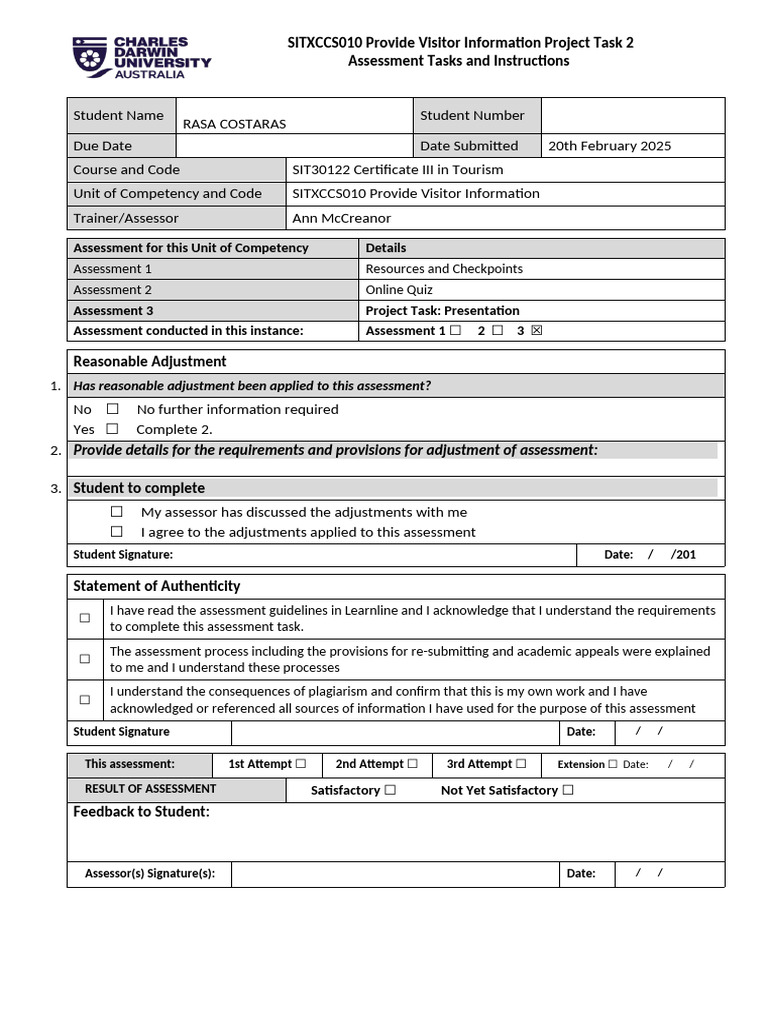 Visitor Information Presentation Guide | PDF