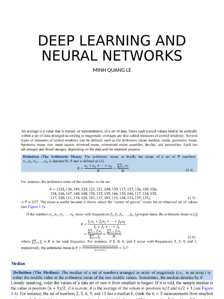 Deep Learning and Neural Networks | PDF