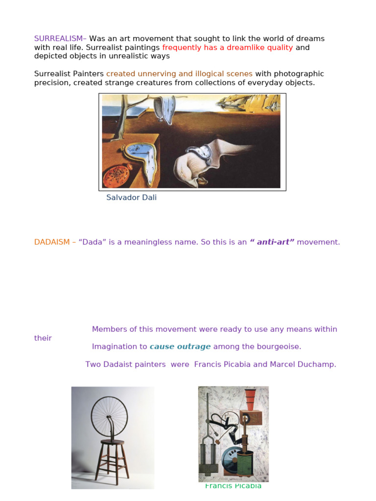 VISUAL-G10-ARTS-LESSON-2-1Q (1) | PDF | Surrealism | Abstract Art