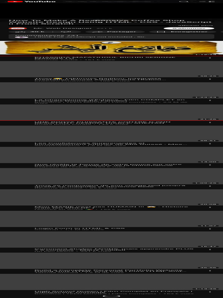 How To Make A Responsive Coffee Shop Website Design Using HTML - CSS ...