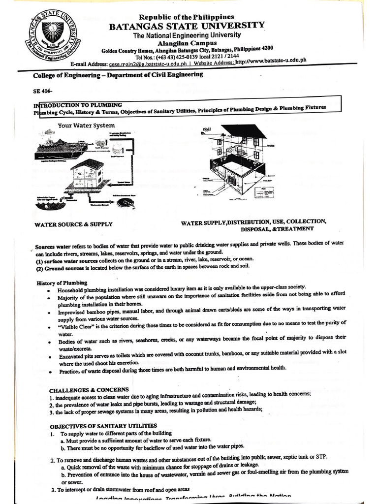Plumbing Notes | PDF