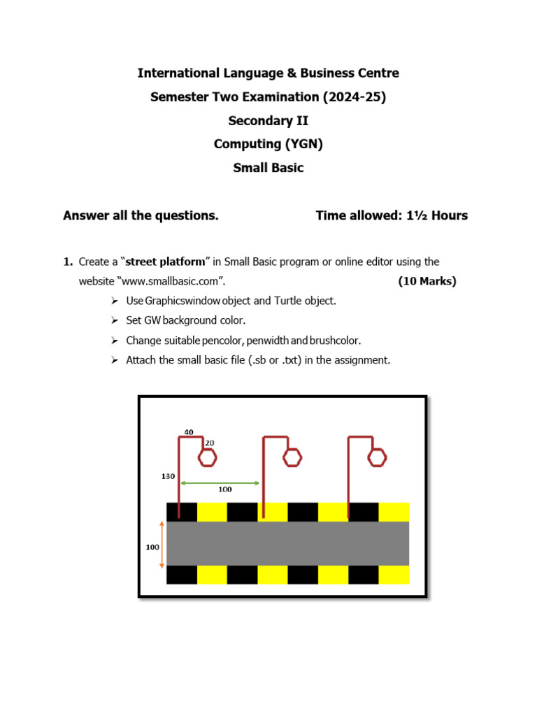 S2 IT - Assignment Small Basic (YGN) | PDF