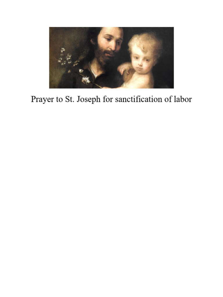 Prayer to St Joseph | PDF