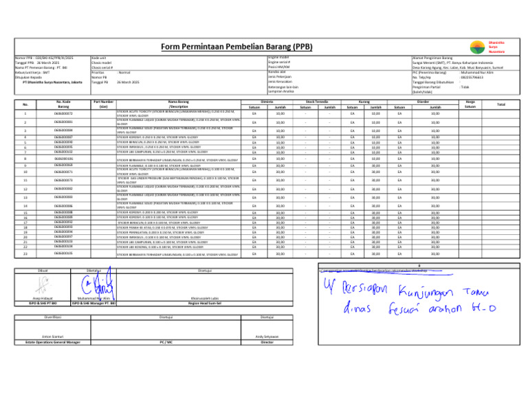 020 PPB Stiker LB3 2025 | PDF