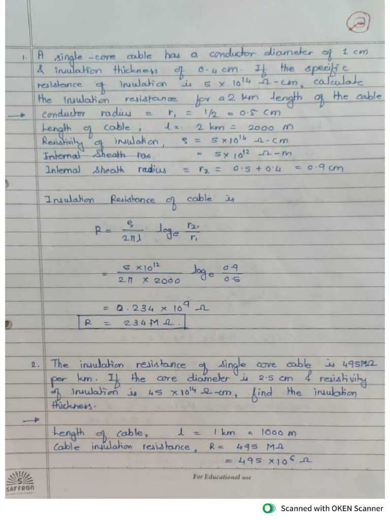 PS-I Unit 2 Numericals | PDF