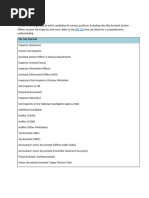 Income Tax Officers Rank Hierarchy | PDF | Money | Government Of India