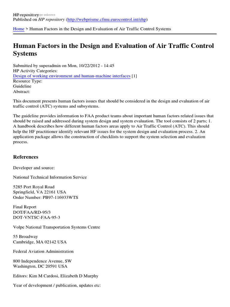 Human Factors in The Design and Evaluatih | PDF | Usability