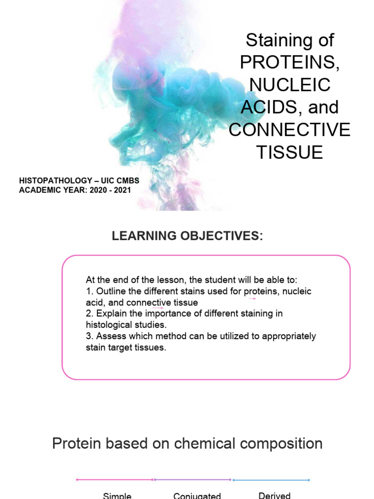 6 Staining - Proteins, Nucleic Acid & Connective Tissue | PDF ...