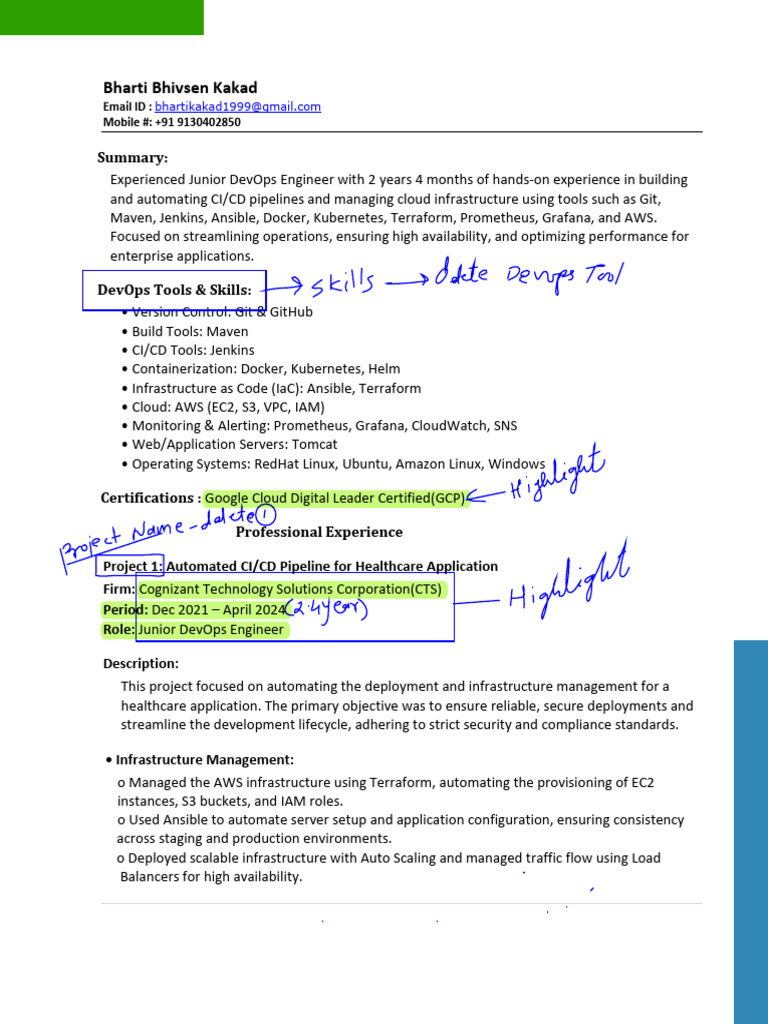 Bharti Kakad AWS Resume | PDF | Amazon Web Services | Software Engineering