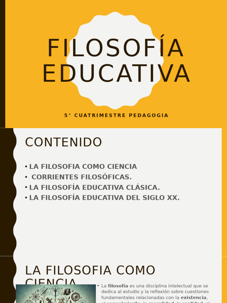 Filosofía Educativa | PDF