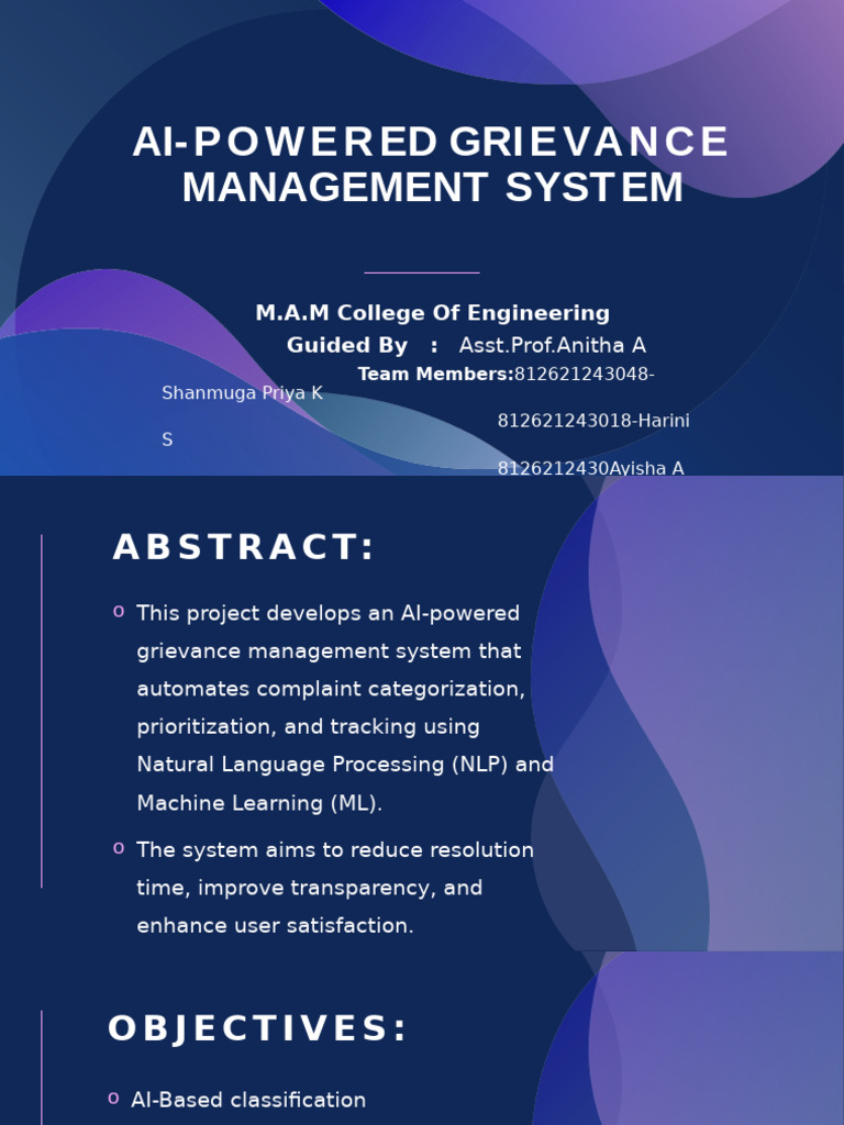 Grievances Management 1 | PDF | Artificial Intelligence | Intelligence ...