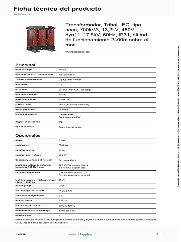 Schneider Electric - Trihal - TRI075017529841000 | PDF | Economía y ...