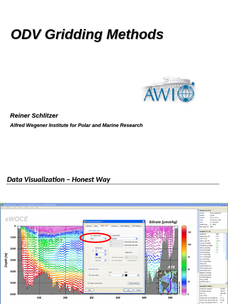 ODV Gridding Methods for Data Visualization | PDF | Statistics ...