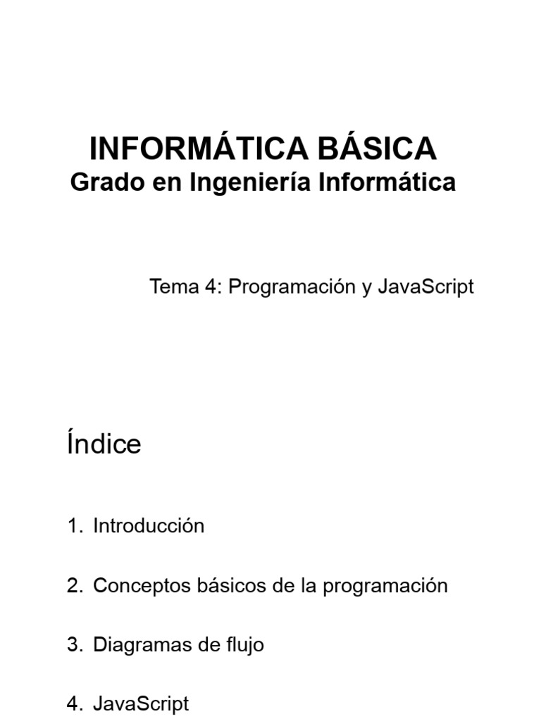 Resumen Tema 4 (I) - Introducción A La Programación El Lenguaje ...