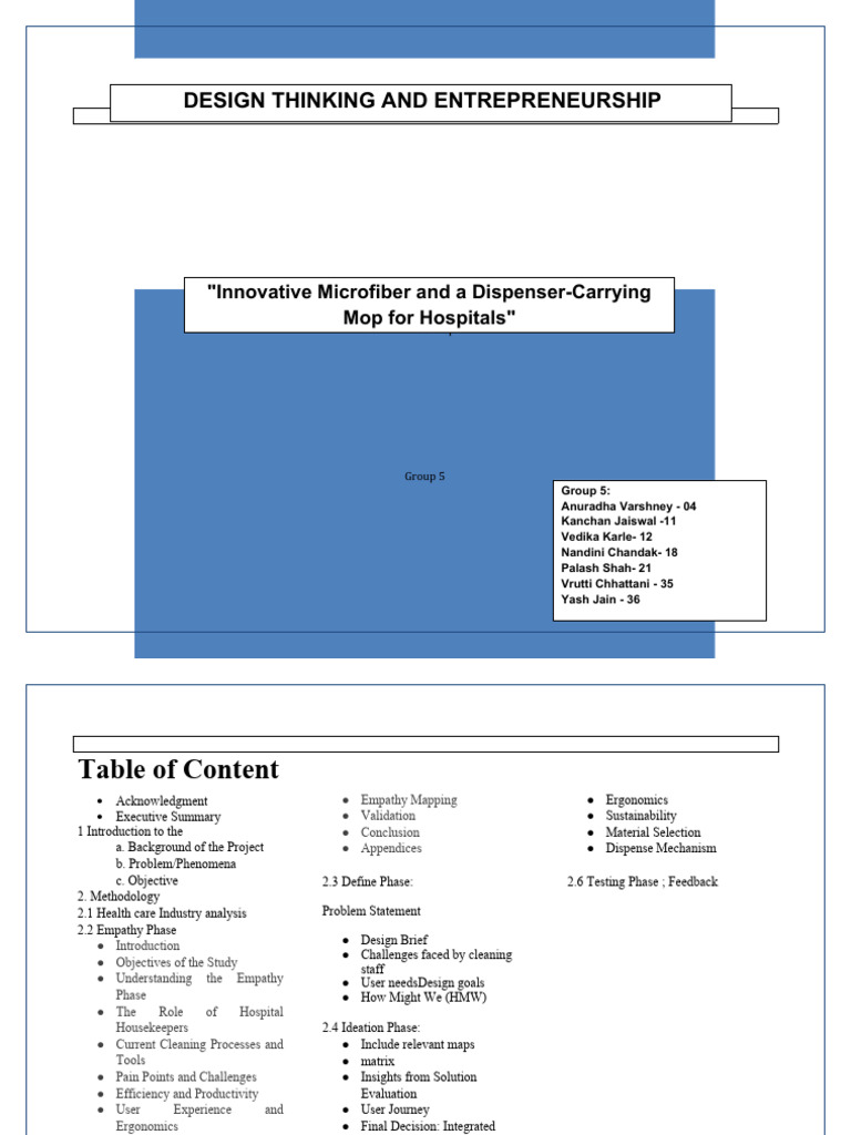 Innovative Mop Design for Hospital Cleaning | PDF | Disinfectant ...