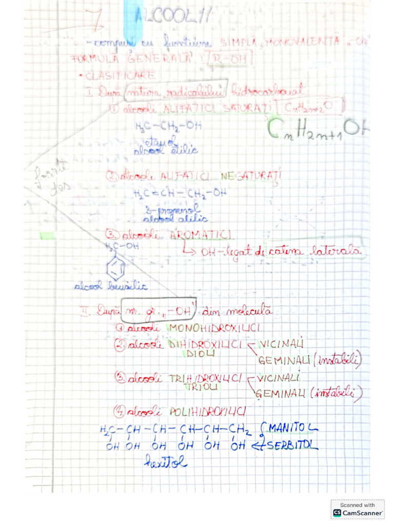 Alcooli. Fenolii | PDF