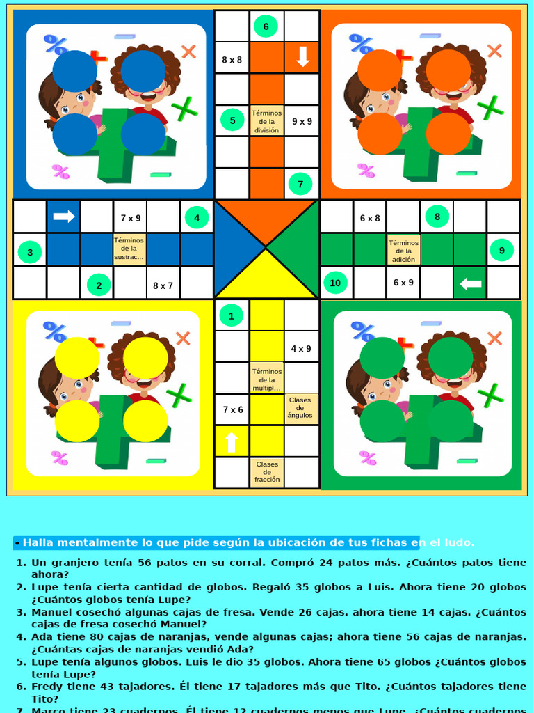 Ficha Ludo Matematico | PDF