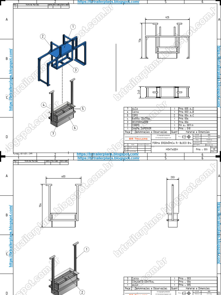 Projeto Montagem - Maquina Bloco B14 | PDF