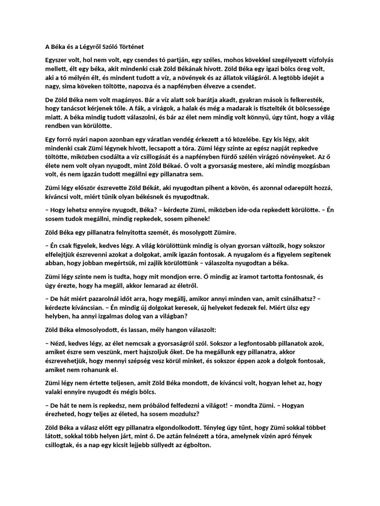 Béka És A Légy | PDF