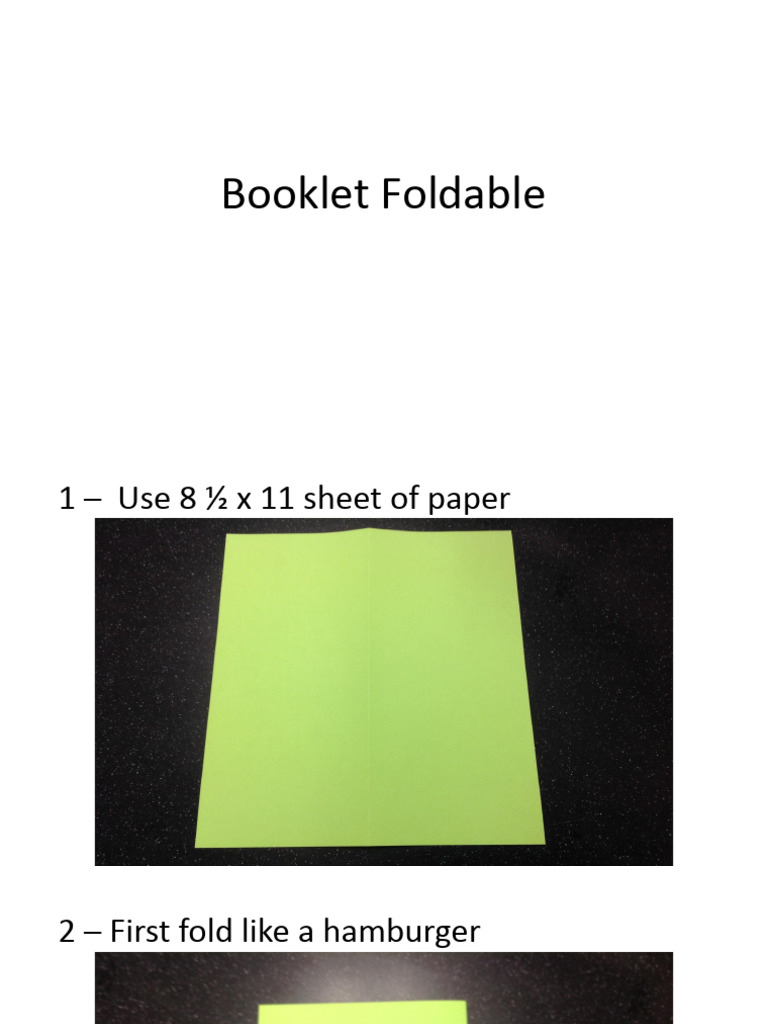Booklet-Foldable Digital Instructions | PDF