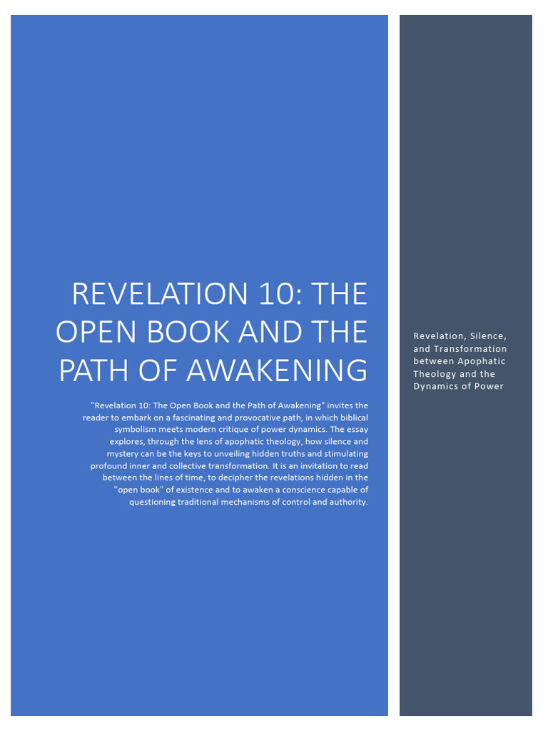 Revelation 10: Awakening Through Symbolism | PDF | Angel | Book Of ...