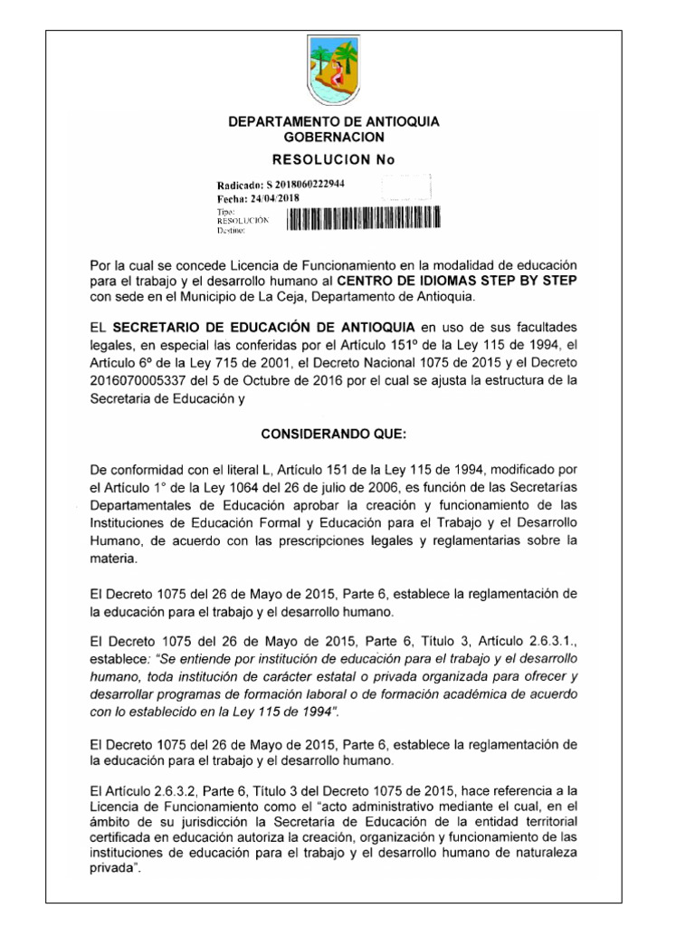 Licencia Stepbystep | PDF