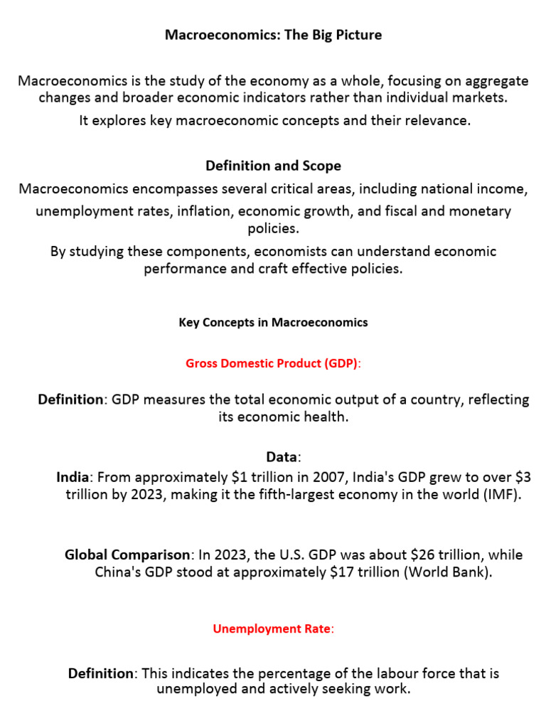Chapter1 Macroeconomics | PDF | Fiscal Policy | Macroeconomics