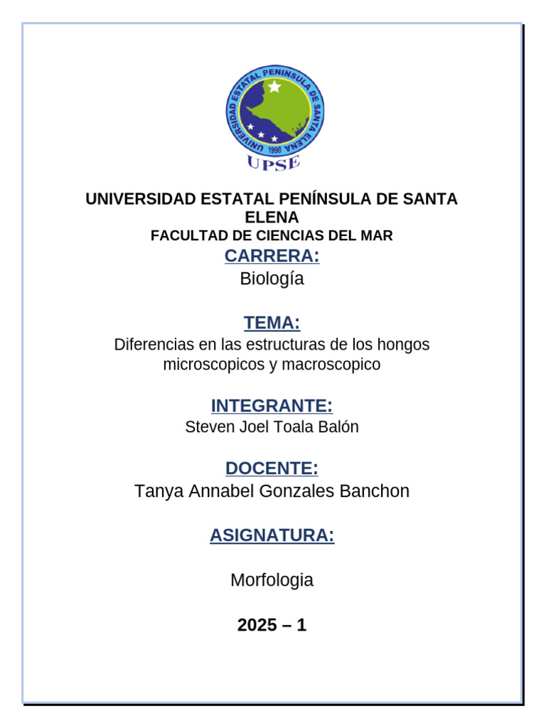 Morfologia Diferencias en Estructuras de Hongos Micro y Macro | PDF