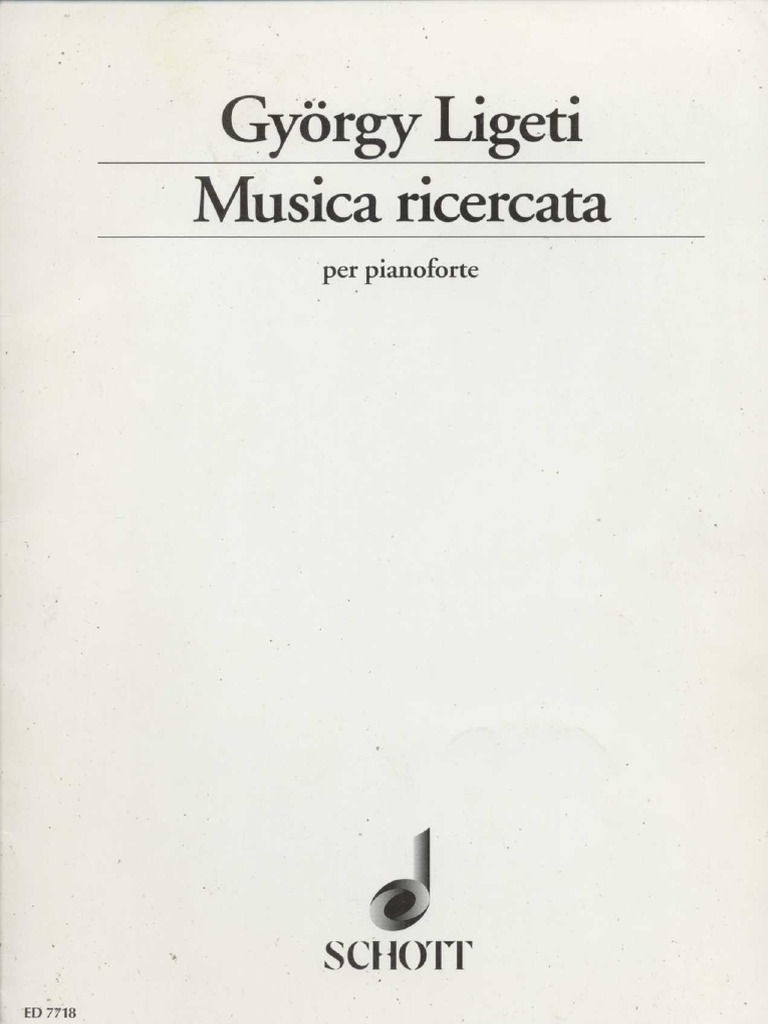 Ligeti Musica Ricercata | PDF