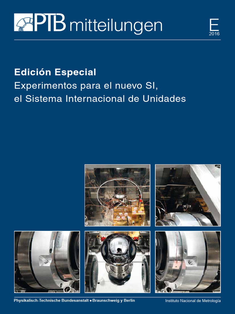 Experimentos para El Nuevo Si - PTB | PDF | Kilogramo | Cantidades fisicas
