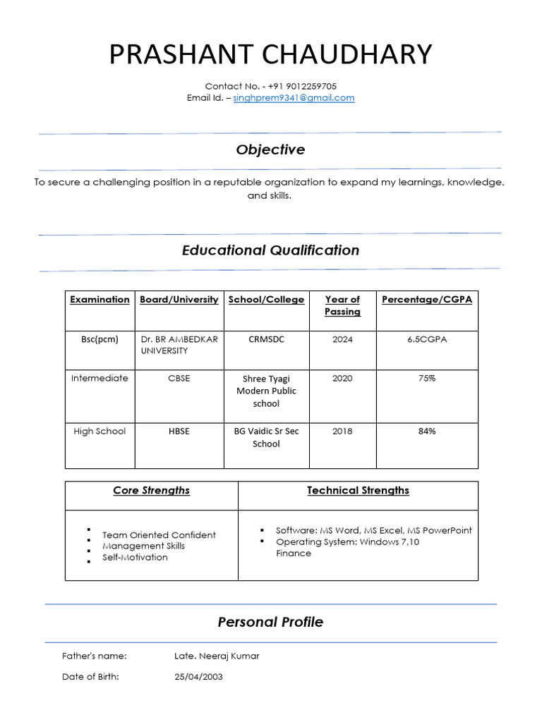 Prashant Cv. | PDF