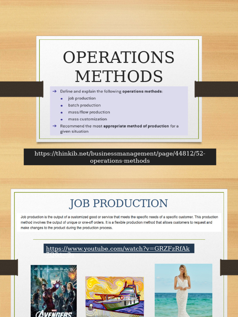 Operations Methods: Production Types Explained | PDF