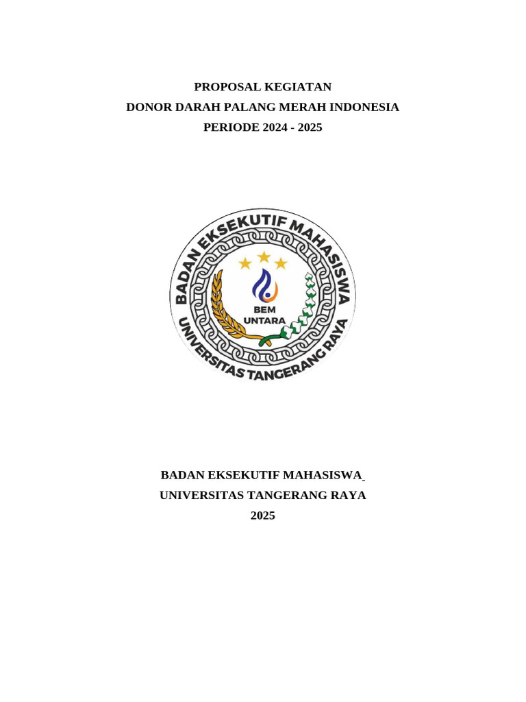 PROPOSAL DONOR DARAH BEM U 10 MARET 2025 | PDF