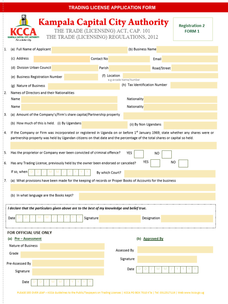Trading License Application Guidelines | PDF | Business | Common Law