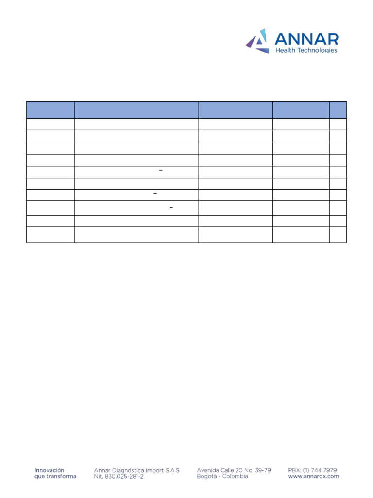 Listado Monobind 2025 | PDF