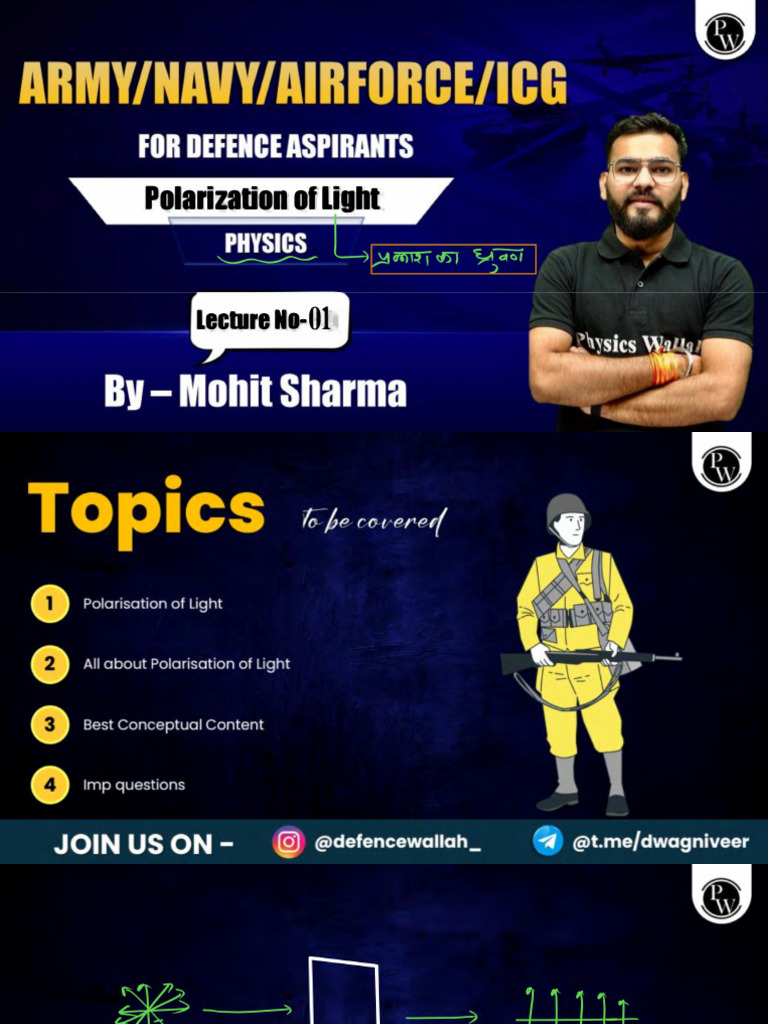 Polarization of Light 01 - Class Notes | PDF