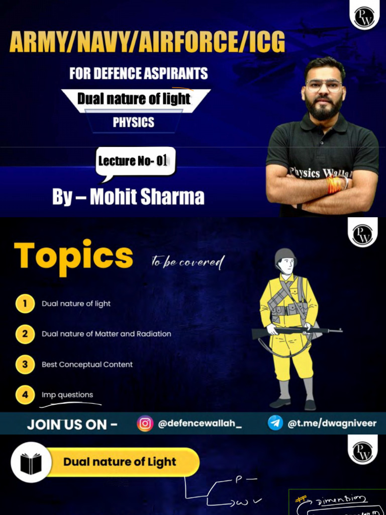 Dual Nature of Light 01 - Class Notes | PDF