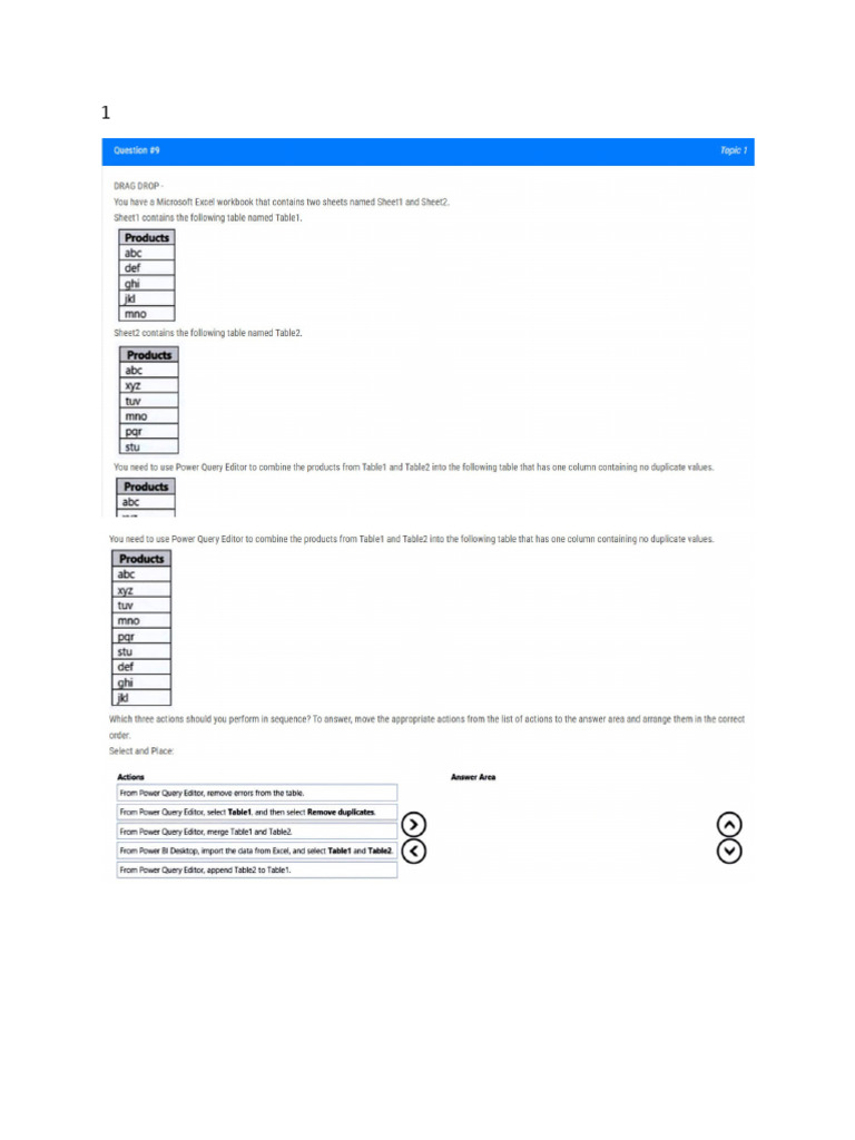 Examtopics PL 300 | PDF